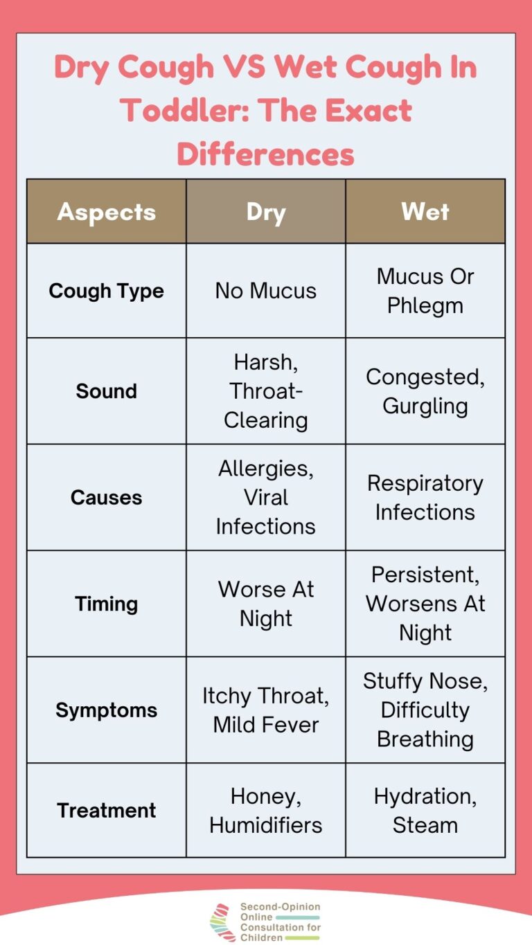 Dry Cough VS Wet Cough In Toddler: What To Know